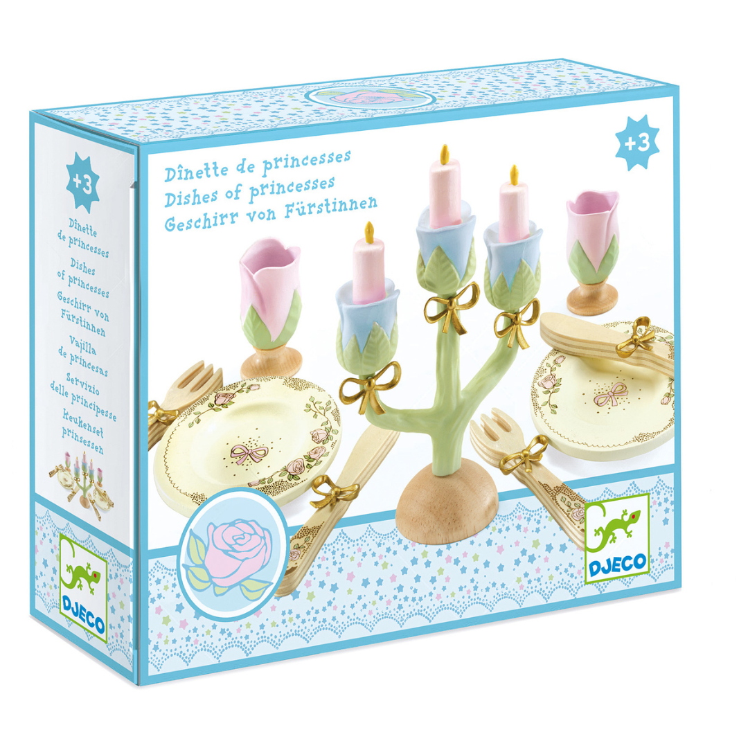 Princess Dishes Set | Djeco | Play Dishes – Little Lincoln's Toy Shop