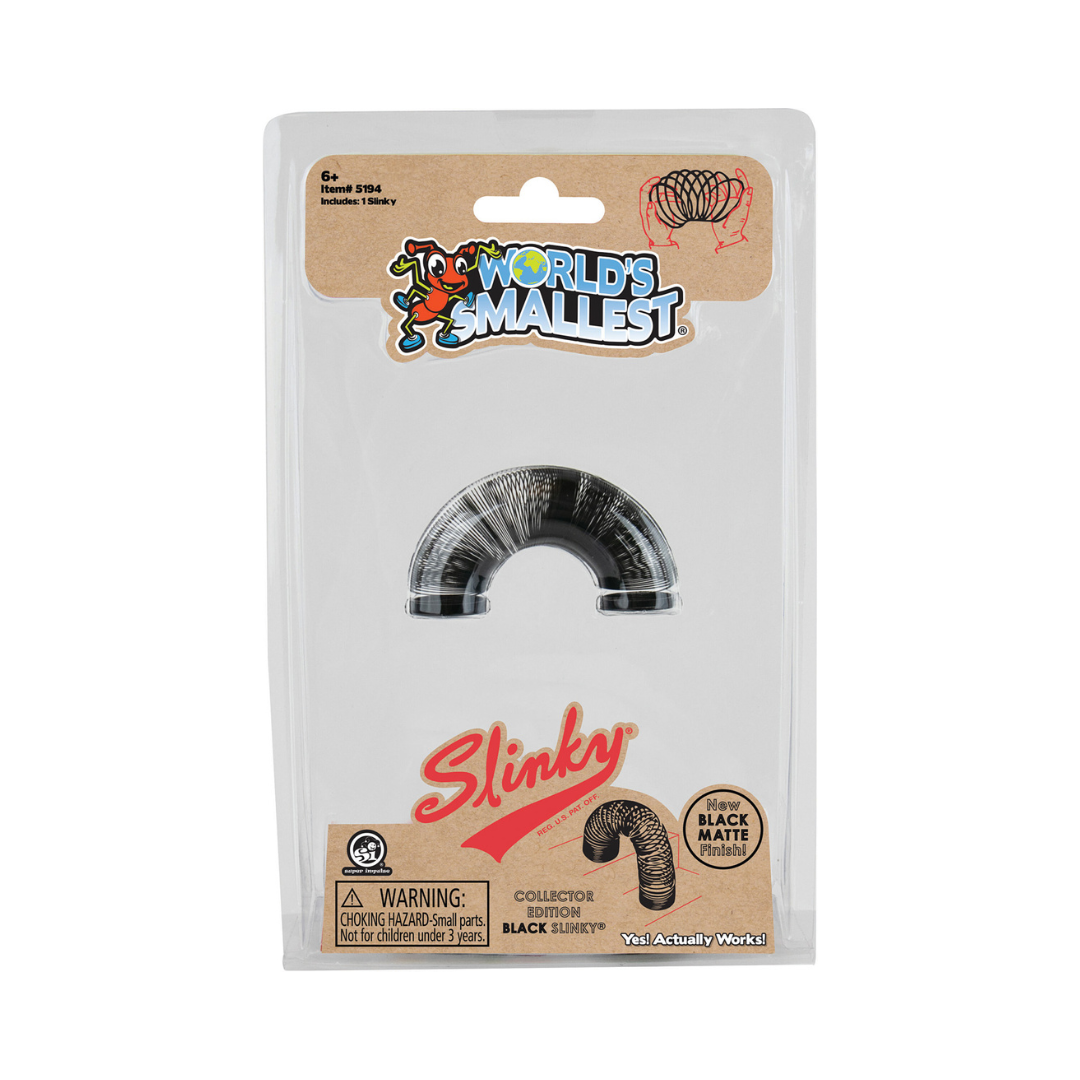 World’s Smallest Slinky Collector Edition Matte Black – Little Lincoln ...